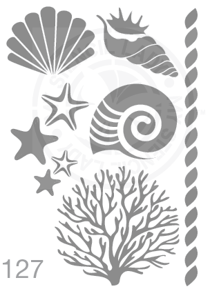 sea shell stencil