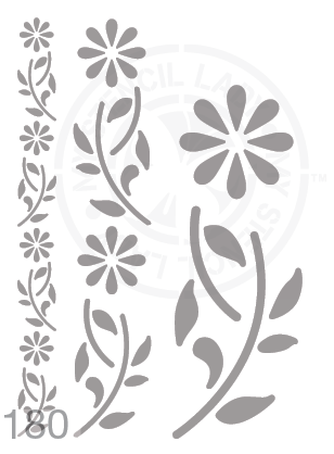 simple border stencil designs