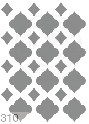 large moroccan stencil pattern