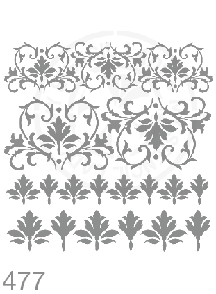 damask pattern border