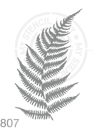 fern leaf stencil template
