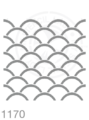 fish scale pattern stencils