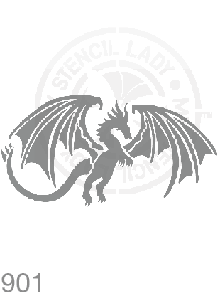 dragon stencil design