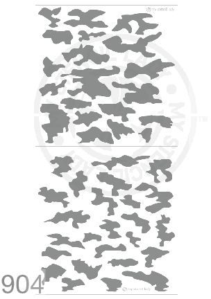 Camo Pattern Stencil