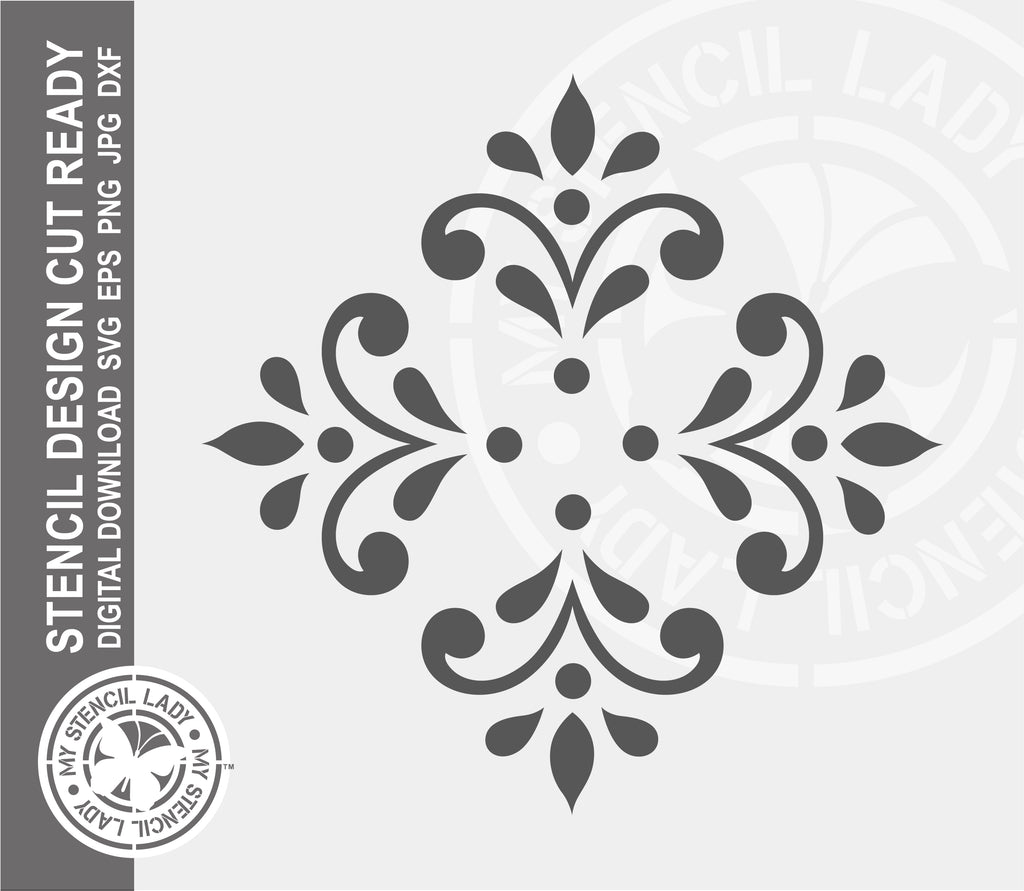 Flourish 485 Stencil Digital Download Laser Cricut Cut Ready Design Te ...