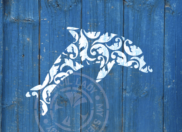 Dolphin Stencil 407 Reusable Animals Fauna and Wildlife Stencils and T ...