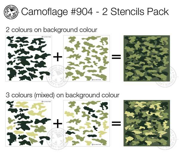 My Stencil Lady Australian Made Camoflage Camo Stencils 904