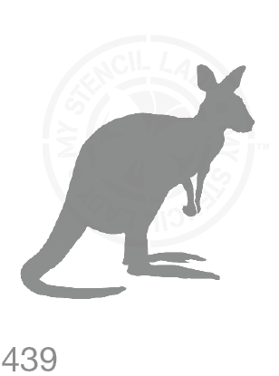 Kangaroo Stencil 439 Australian Natives Plants and Animals Reusable Te ...
