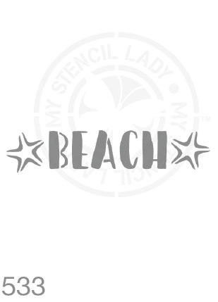 Beach Ocean Seaside Stencil 533 Words Sayings and DIY Sign Templates a ...