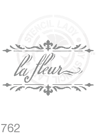 French Word Stencils FRENCH SCRIPT Wall And Furniture Stencil