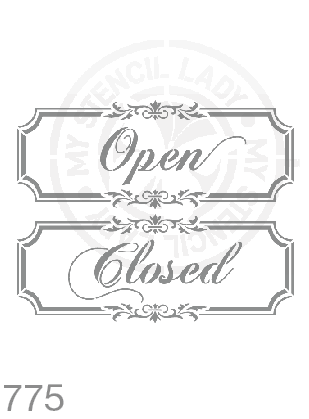 My Stencil Lady Australian Made Stencils Open Closed Shop Stencil