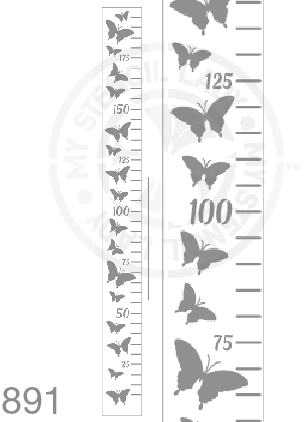 My Stencil Lady Australian Made Height Chart DIY Painting Growth